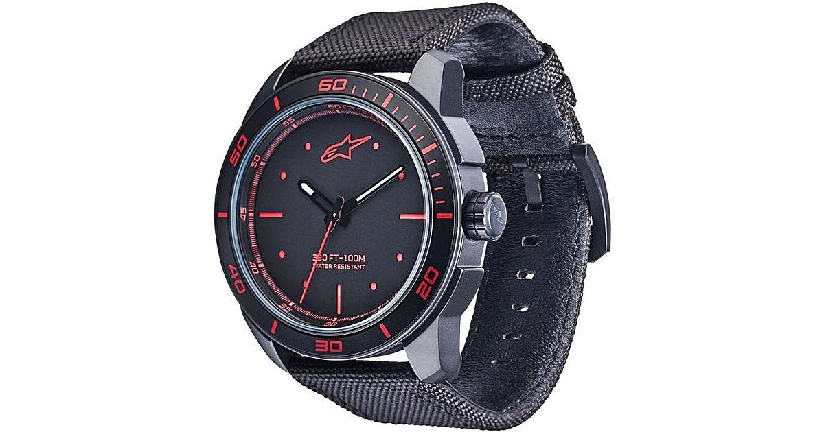 Часовник ALPINESTARS TECH WATCH 3H BLACK-BLACK/RED - Dirt.BG