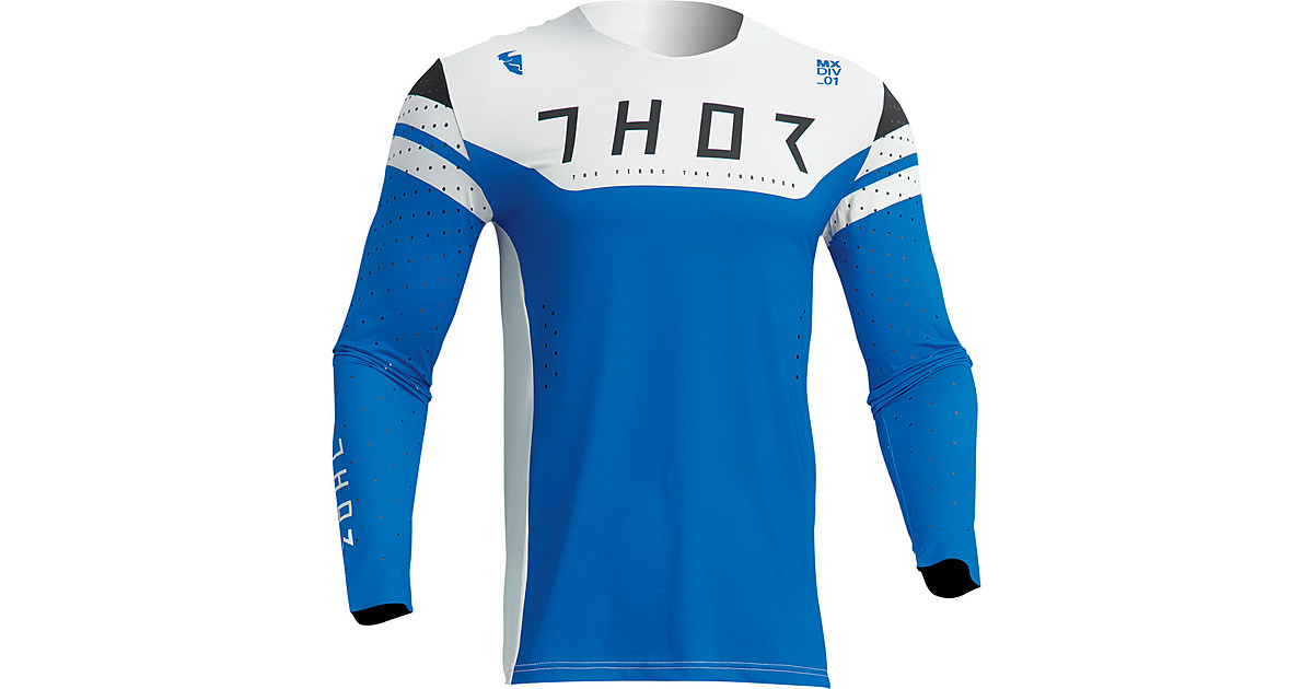 Мотокрос джърси THOR PRIME RIVAL BLUE/WHITE - Dirt.BG