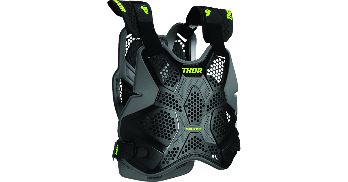 Протекторна броня THOR SENTINEL PRO BLACK/NEON GREEN - Dirt.BG