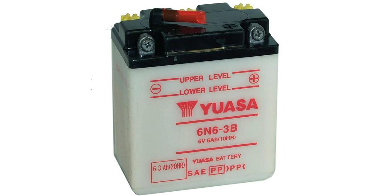 Мото акумулатор YUASA 6V - 6N6-3B YUASA - Dirt.BG